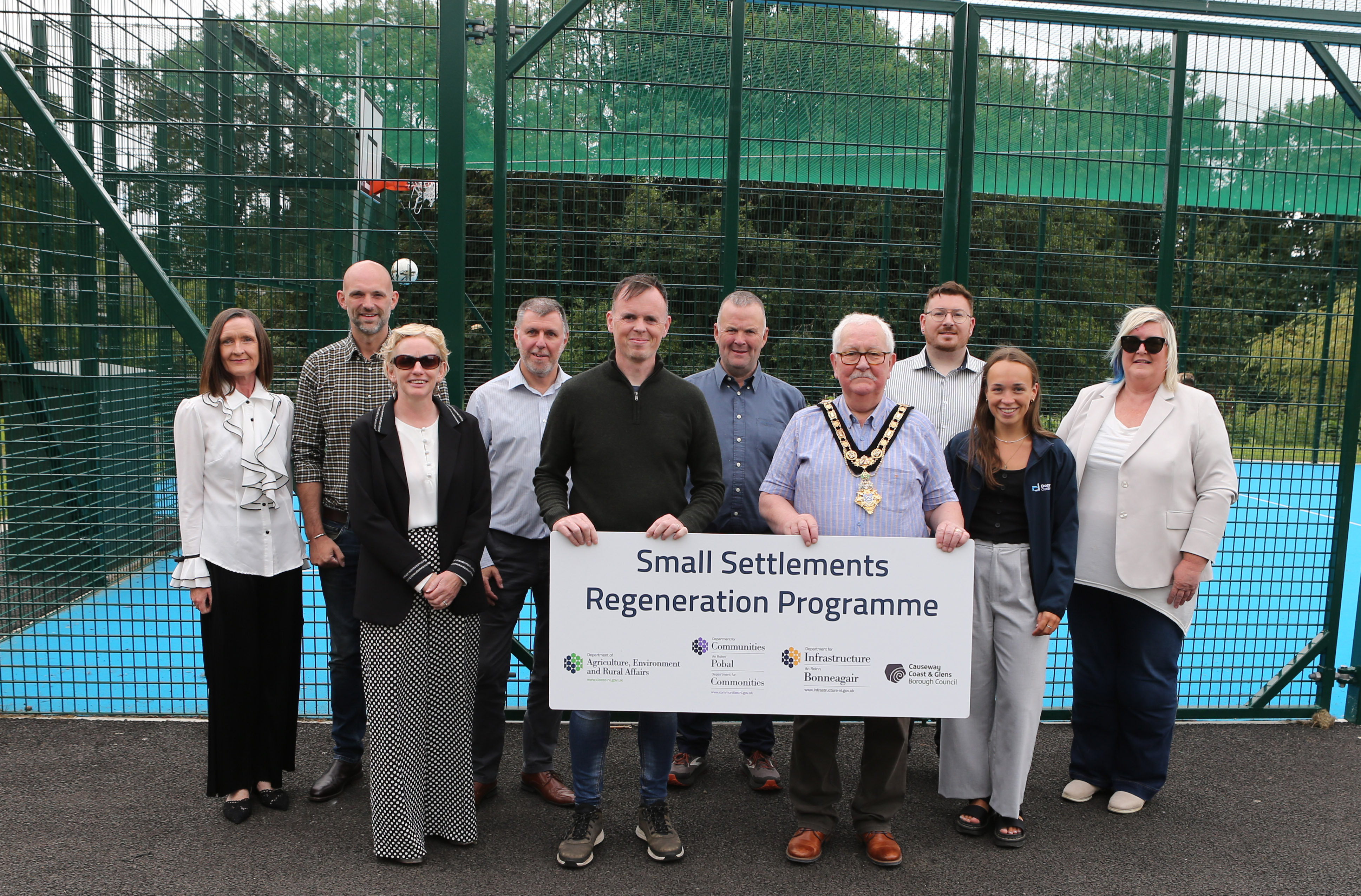 Riverside Park in Dervock receives a new MUGA and walking path as part ...